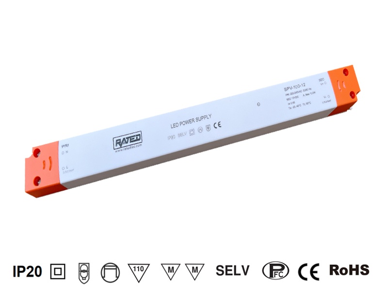 100W Linear Constant Voltage LED Driver, Lighting Box LED Power Supply